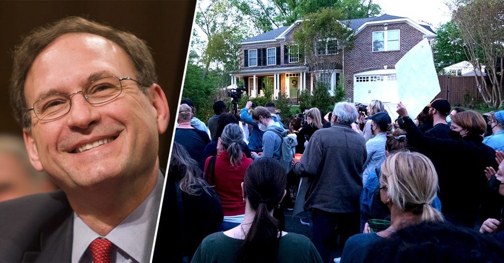 VIDEO: Alito’s neighbor plays ‘Tis So Sweet to Trust in Jesus’ as pro ...